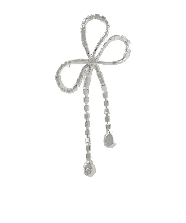 JENNIFER BEHR Rhodium-plated Crystal Brooch