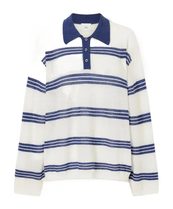 THE ELDER STATESMAN Striped Polo - No