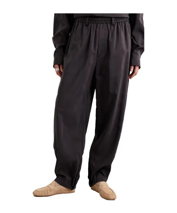 SSSTEIN Pleated Silk-blend Track Pants