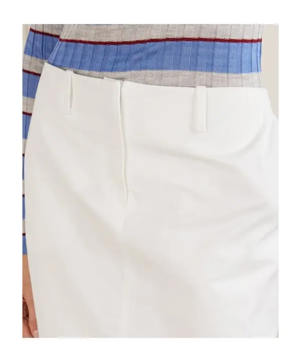 Brandon Maxwell Rhea Cotton-jersey Mini Skirt