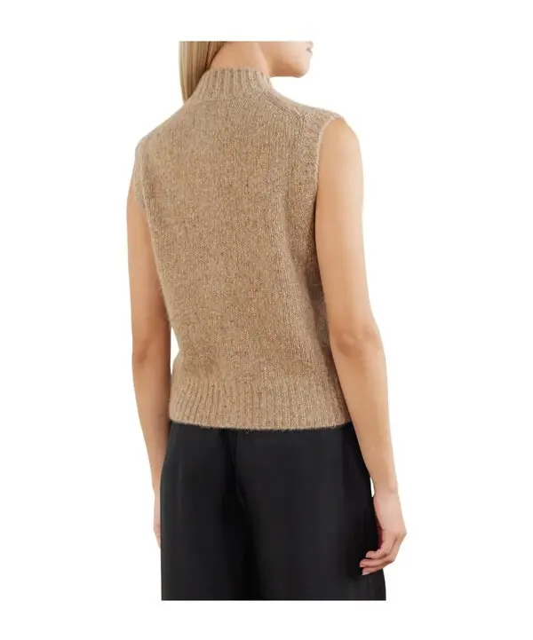 ALLUDE Button-down Cashmere Vest