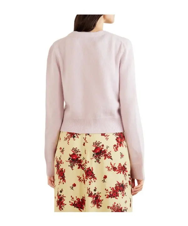 Brandon Maxwell The Sloane Silk And Cashmere-blend Knitted Cardigan