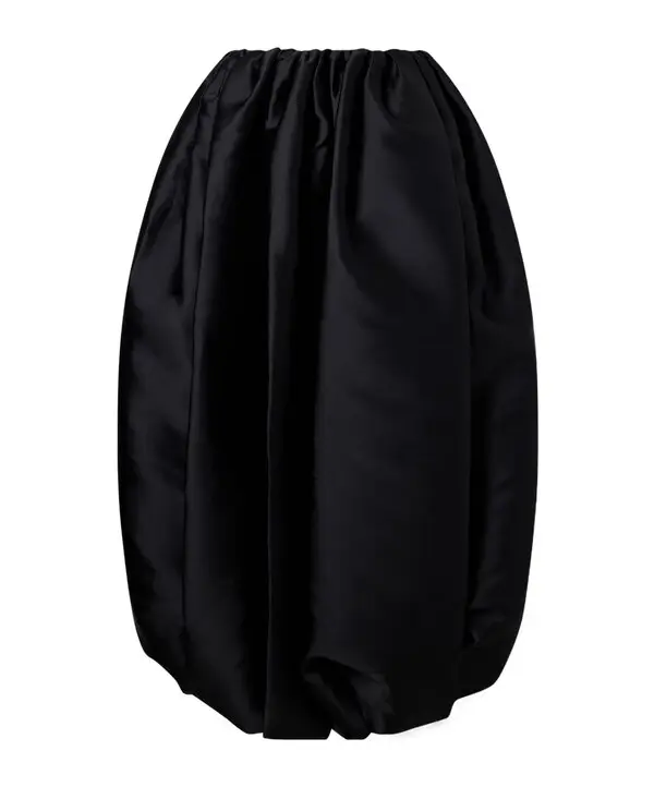 Calvin Klein Gathered Duchesse Satin Maxi Skirt
