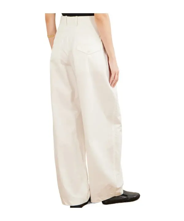 KALLMEYER Joel Pleated Cotton-poplin Wide-leg Pants - No