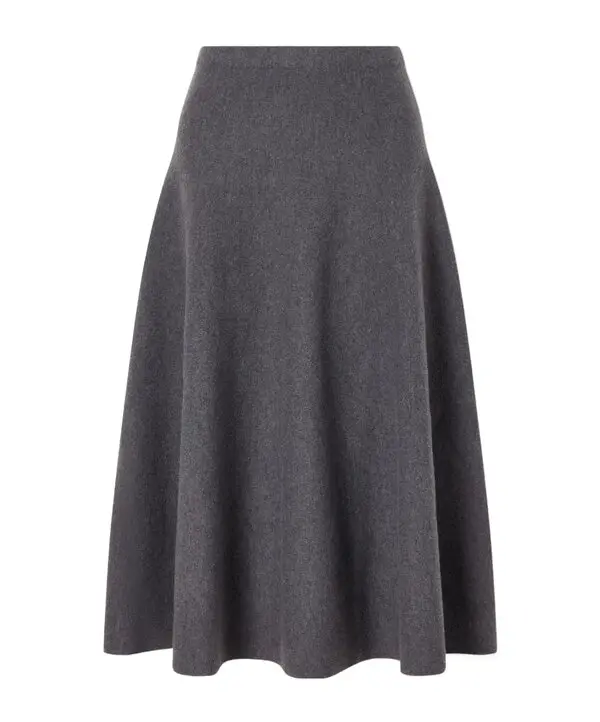 Brandon Maxwell The Miller Wool-felt Midi Skirt