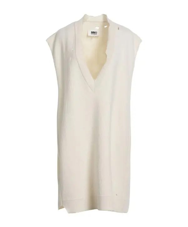 MAISON MARGIELA Solidcolor Wool Sleeveless Dress