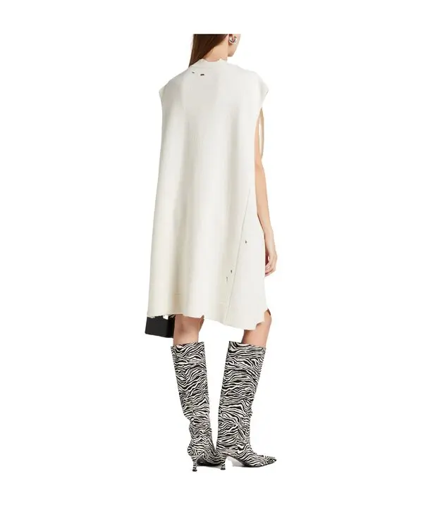 MAISON MARGIELA Solidcolor Wool Sleeveless Dress