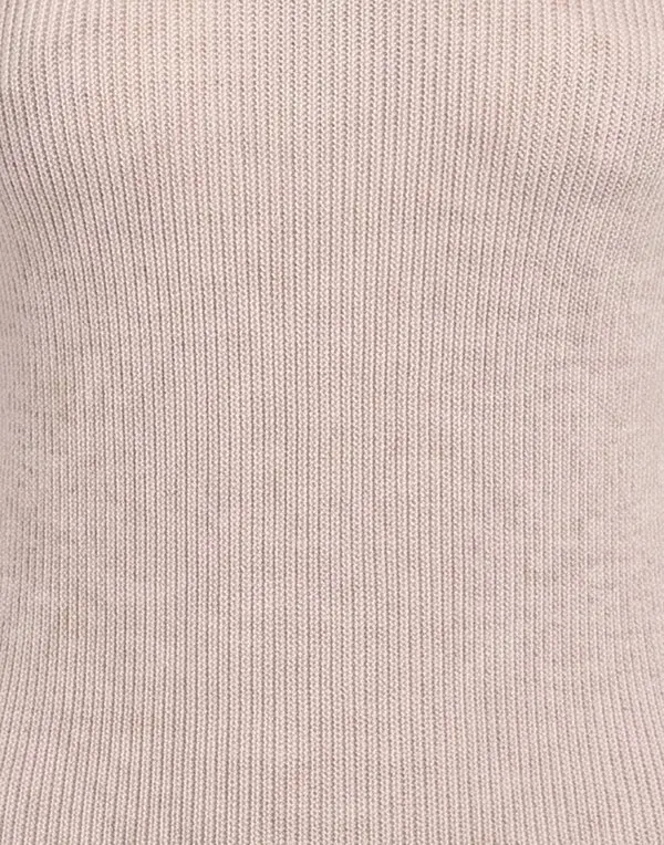 Brunello Cucinelli Ribbed Knit Sleeveless Top