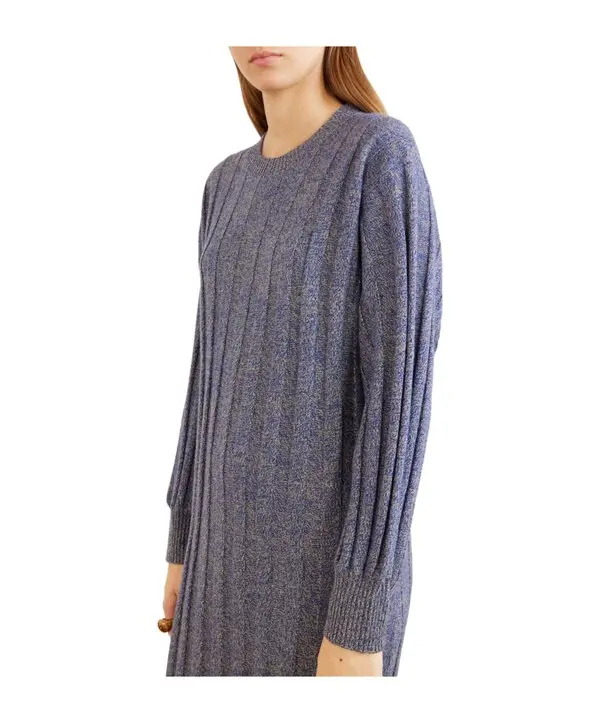 THE ELDER STATESMAN Ribbed Cashmere Maxi Dress