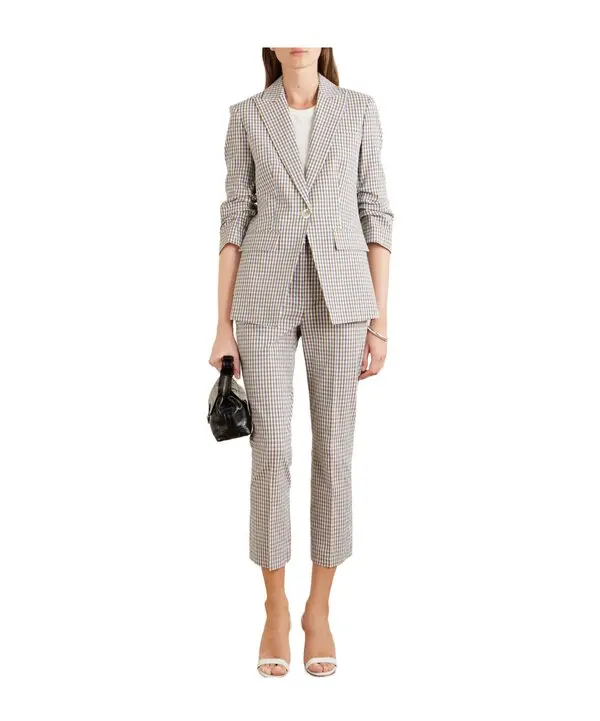 Veronica Beard Checked Cotton-seersucker Blazer - No