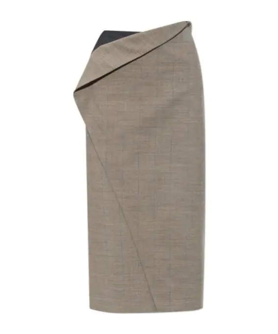 JIL SANDER Draped Wrap Skirt