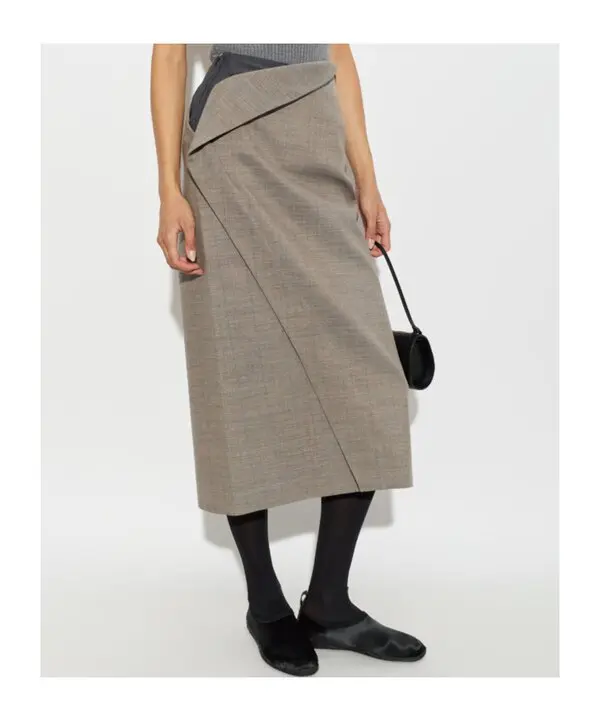 JIL SANDER Draped Wrap Skirt