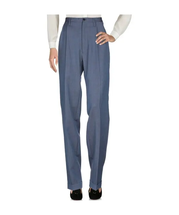 MAISON MARGIELA Minimalist Solid Color Wool Trousers