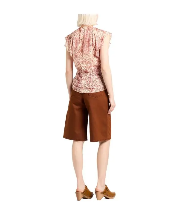 Isabel Marant Étoile Short Sleeve Velour Top