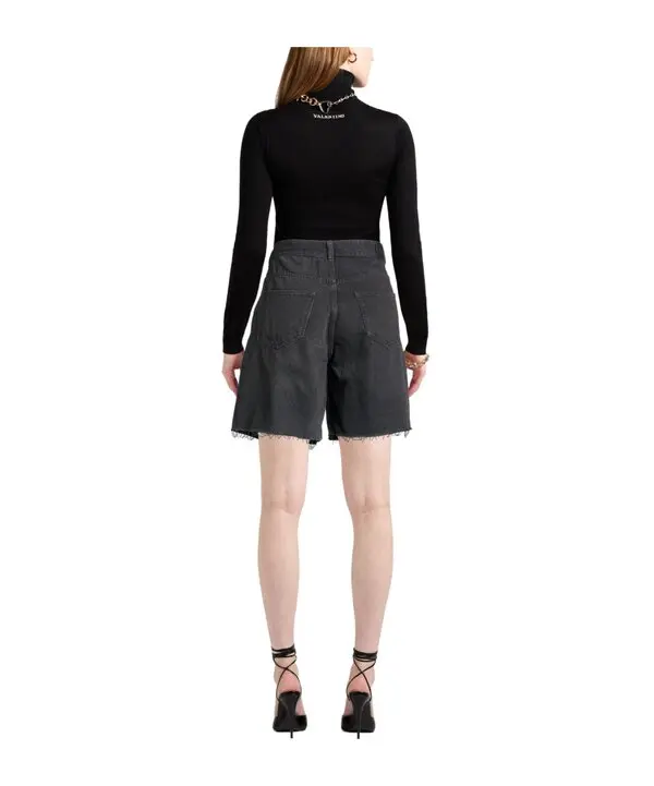 Saint Laurent Colorful Denim Shorts