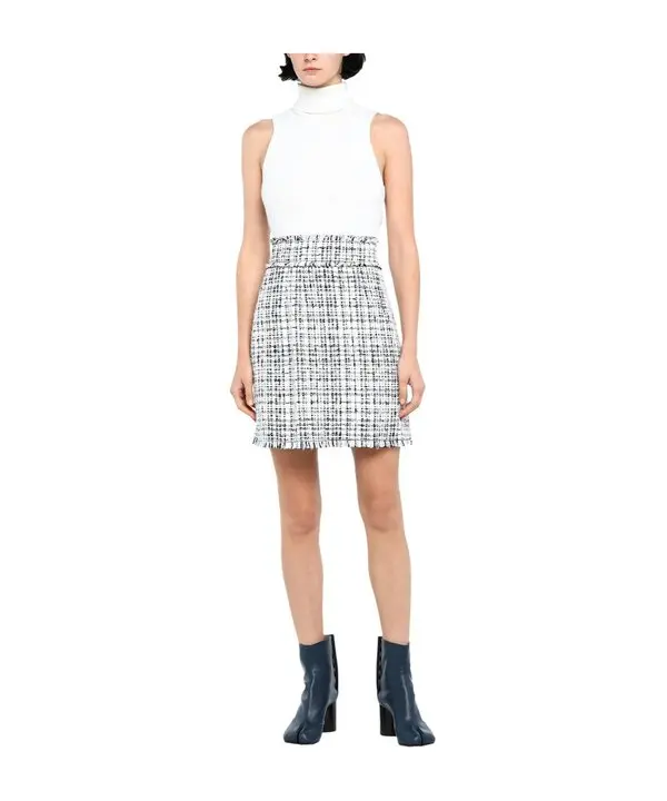 Dolce & Gabbana Colorblock Tweed Aline Skirt