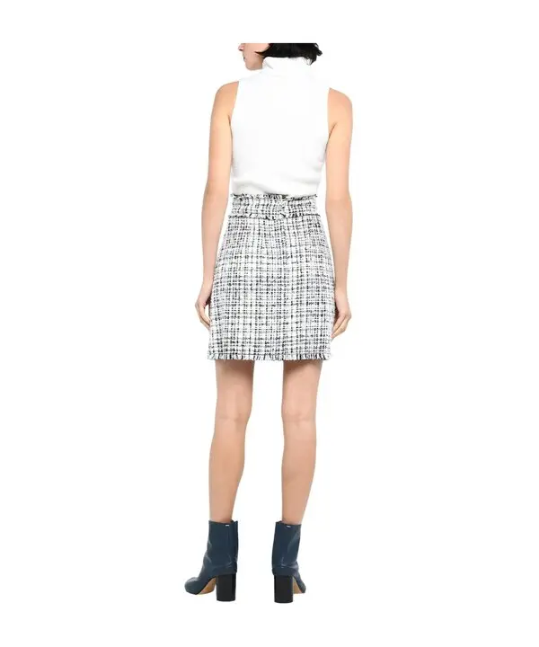 Dolce & Gabbana Colorblock Tweed Aline Skirt