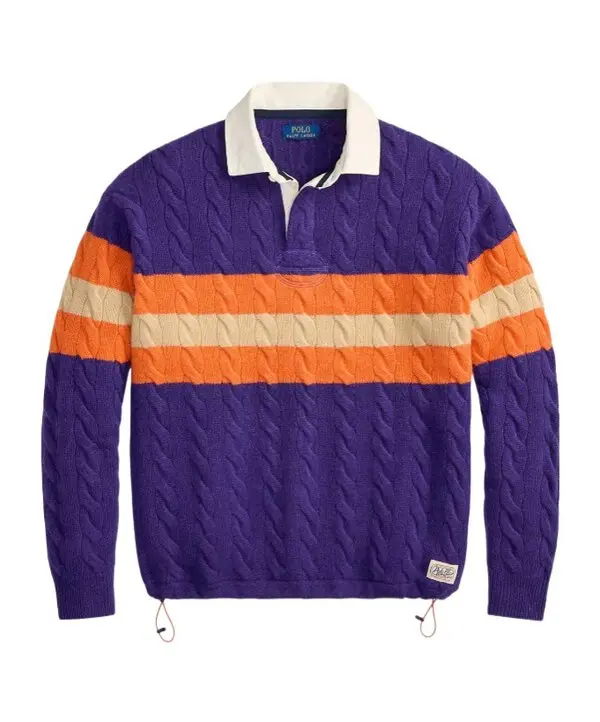 Polo Ralph Lauren Cable-knit Wool-alpaca Rugby Sweater