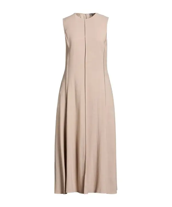 Brunello Cucinelli Sleeveless A-line Midi Dress