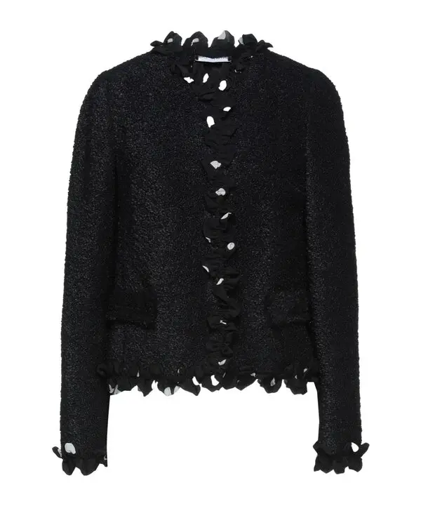 Dolce & Gabbana Dolce Gabbana Solid-color Embroidered Coat