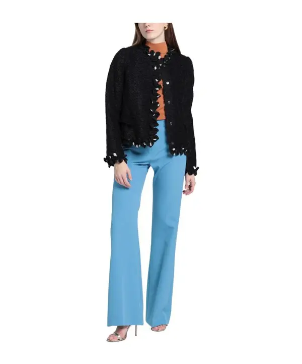 Dolce & Gabbana Dolce Gabbana Solid-color Embroidered Coat