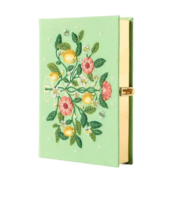 OLYMPIA LE-TAN Appliquéd Embroidered Canvas Clutch - No