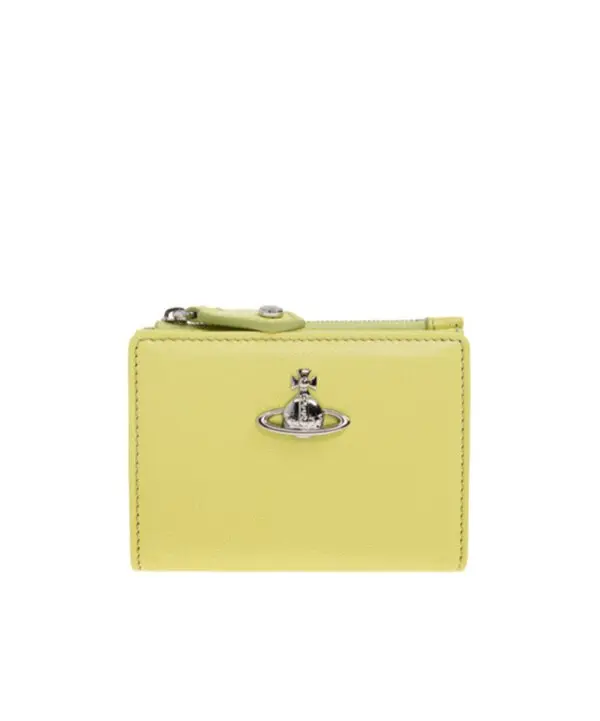 VIVIENNE WESTWOOD Compact Leather Wallet - Green