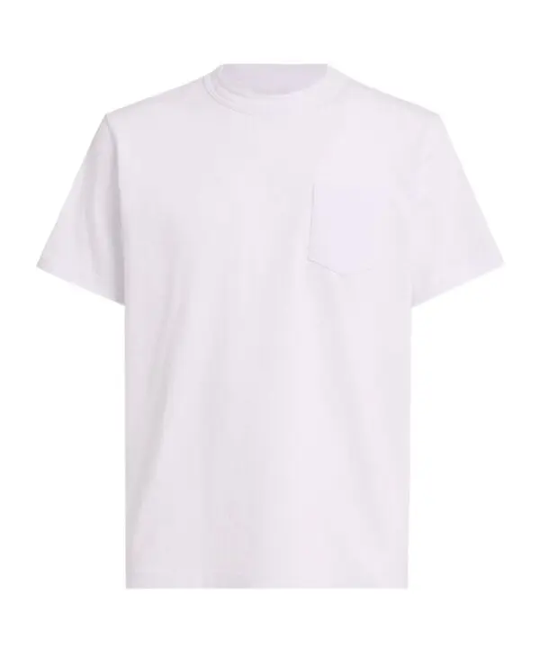 Sacai Crew Neck Short-sleeved T-shirt - White