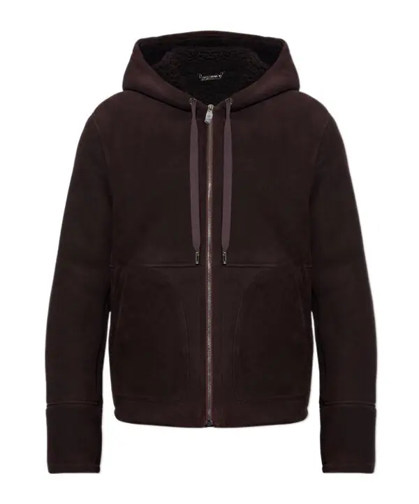 Dolce & Gabbana Long-sleeve Leather Jacket