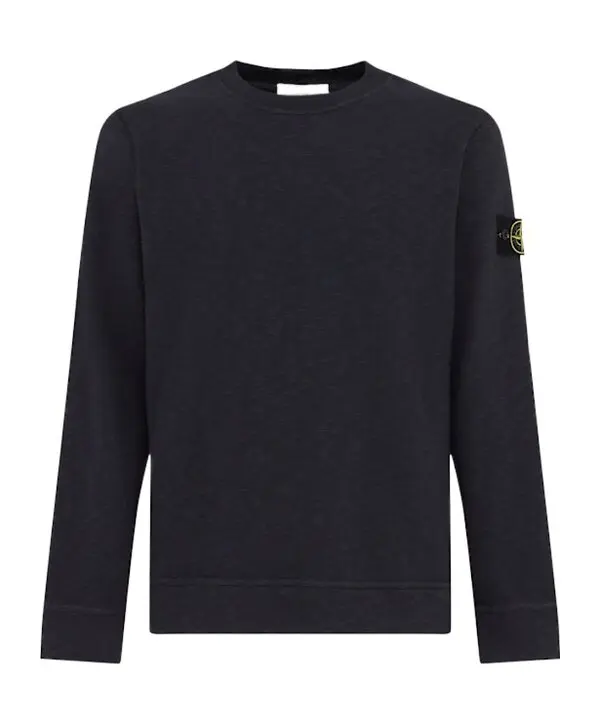 Stone Island Crew Neck Sweatshirt With Logo