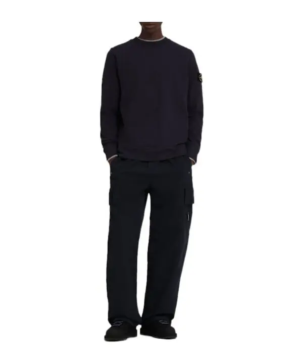 Stone Island Crew Neck Sweatshirt With Logo
