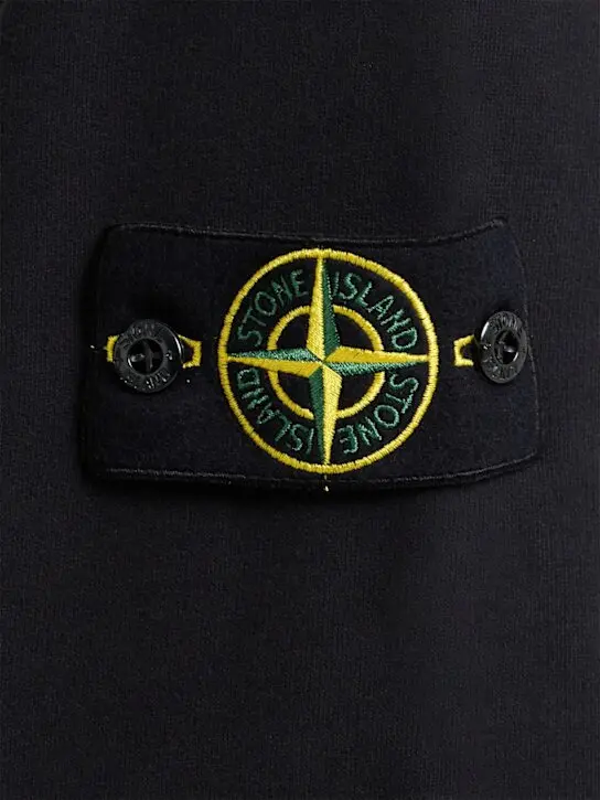 Stone Island Crew Neck Sweatshirt With Raglan Sleeves