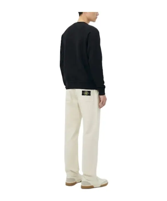 Stone Island Crew Neck Sweatshirt With Raglan Sleeves