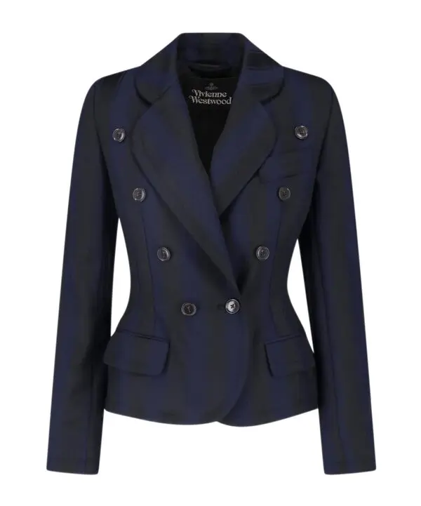 VIVIENNE WESTWOOD Striped Double-breasted Blazer