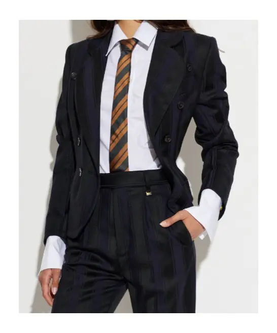 VIVIENNE WESTWOOD Striped Double-breasted Blazer