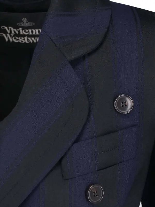 VIVIENNE WESTWOOD Striped Double-breasted Blazer