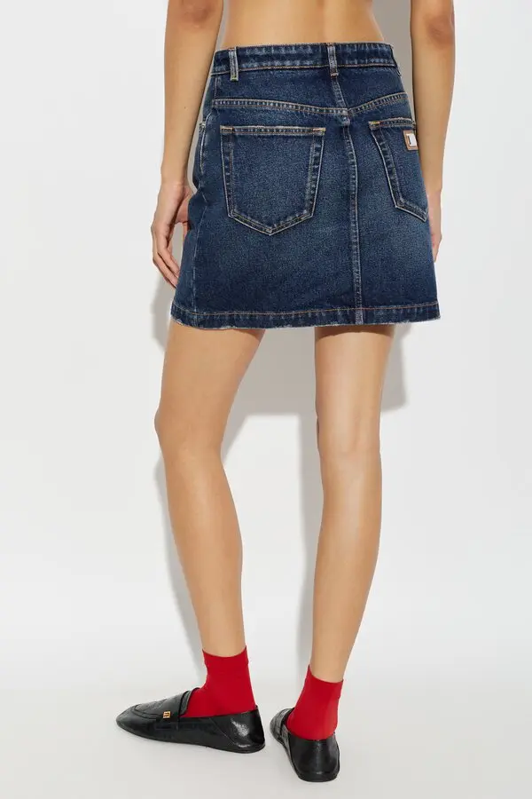 Dolce & Gabbana Belt Loop Midi Skirt