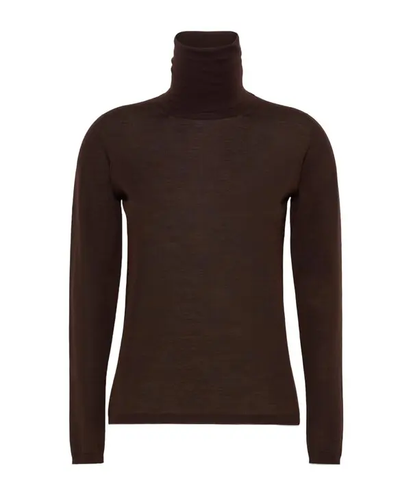 Max Mara Wool Yarn Polo-neck Sweater