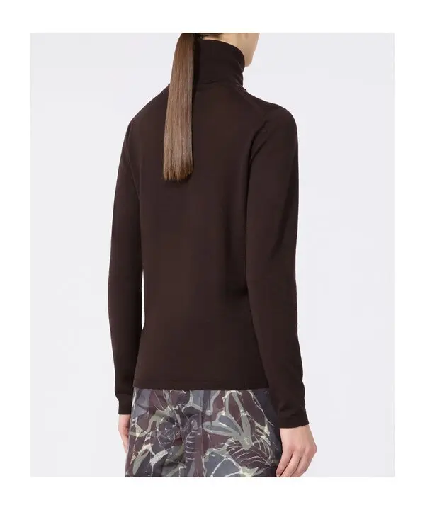 Max Mara Wool Yarn Polo-neck Sweater