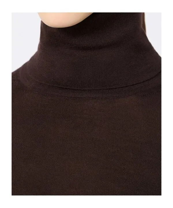 Max Mara Wool Yarn Polo-neck Sweater