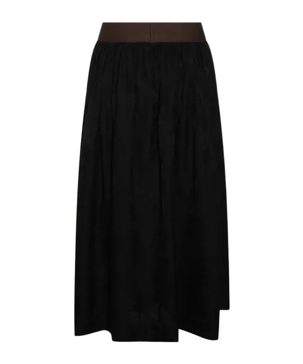 UMA WANG Elastic Waist Midi Skirt