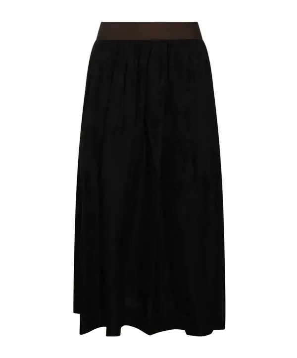 UMA WANG Elastic Waist Midi Skirt