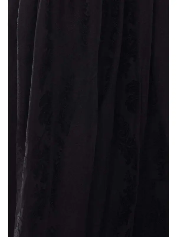 UMA WANG Elastic Waist Midi Skirt - Black