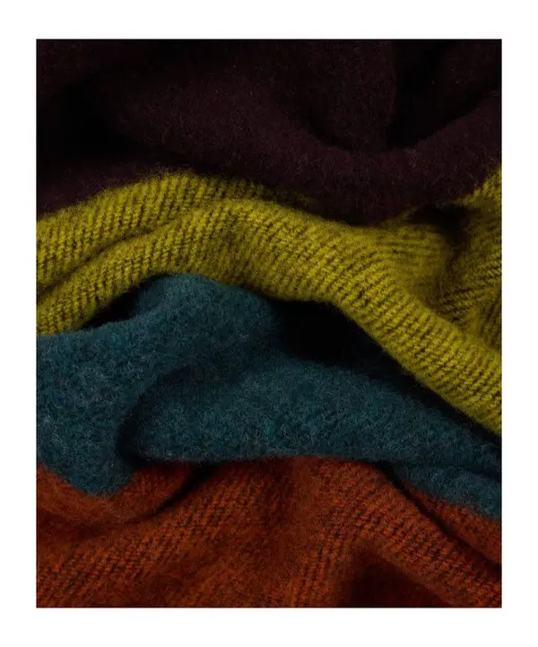 Paul Smith Multicolour Block Stripe Wool Scarf