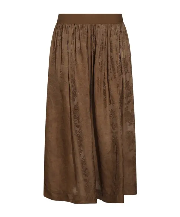 UMA WANG Elastic Waist Midi Skirt