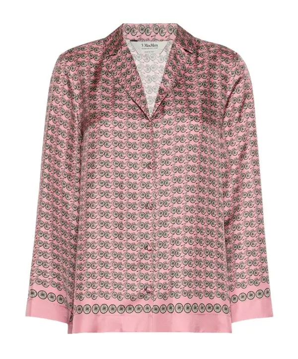 Max Mara Printed Silk Shirt