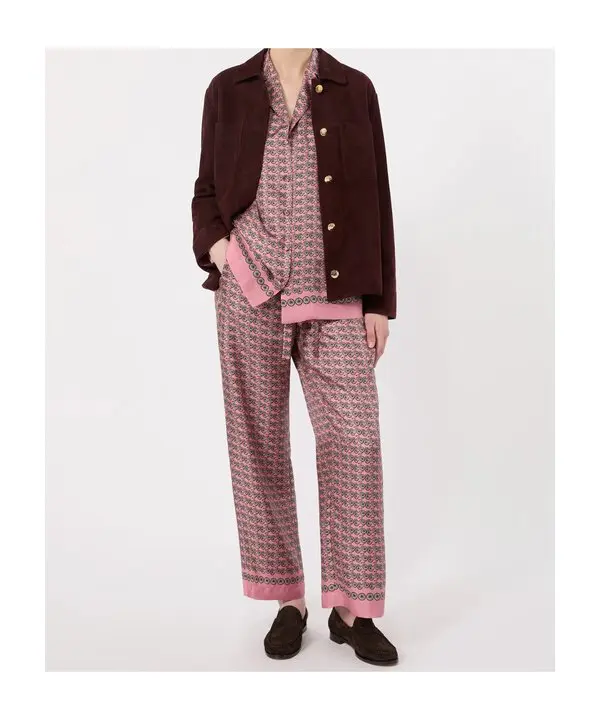 Max Mara Printed Silk Shirt