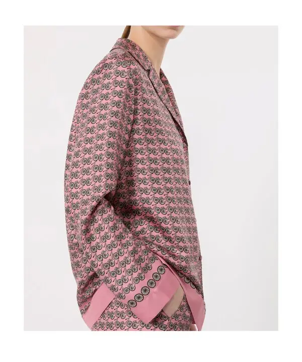 Max Mara Printed Silk Shirt