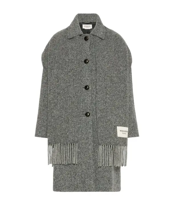 Max Mara Wool-blend Tweed Coat