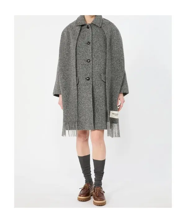 Max Mara Wool-blend Tweed Coat